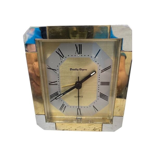 Bradley Rogers | Other | Bradley Rogers Quartz Alarm Clock Conoco Brass Battery Operated | Poshmark